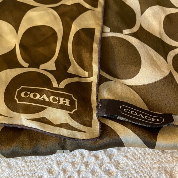 Coach | Accessories | Coach Silk Scarf | Poshmark